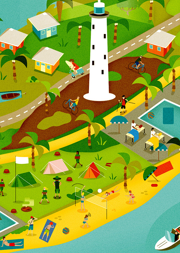 Bermuda map : Interactive map of Bermuda island's attractions made for ...