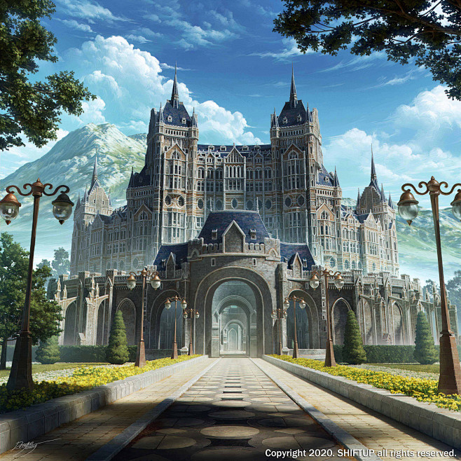 欧美 西方 城堡 场景