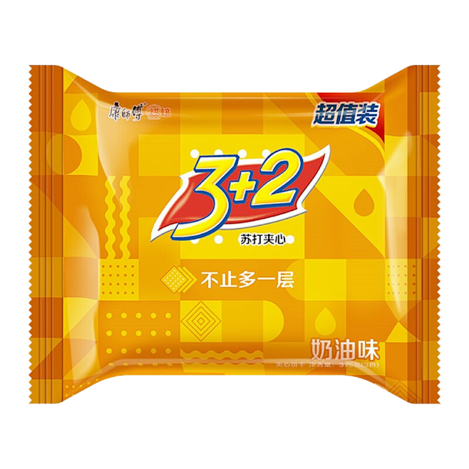 康师傅3+2夹心饼干香浓奶油味375g