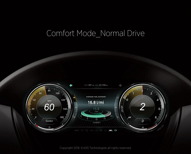 cluster Headunit navigation Adas ux graphic design GUI car applic-花瓣网