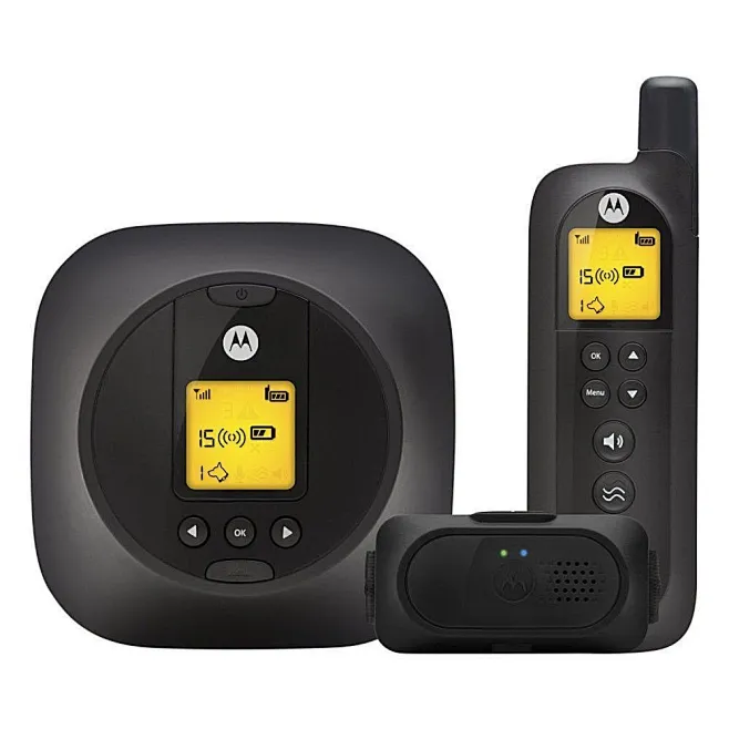 Motorola Wireless Dog Fence With Remote Trainer Pet Collar Portable ...