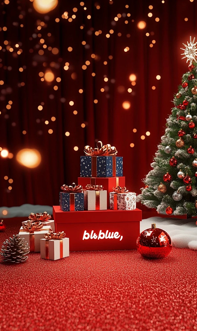 Product photography, commercial shooting style, photo of a stack gifts ...