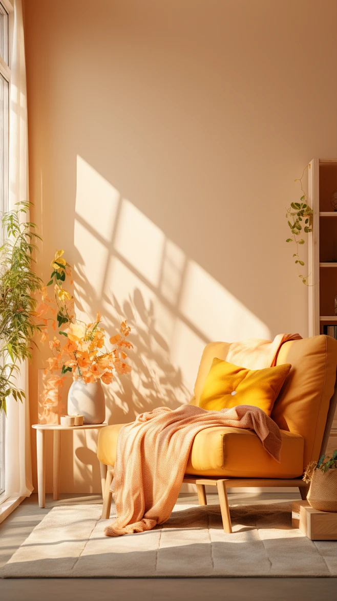 donchen1102_Cozy_home_scene_Authentic_yellow_warm_tones_Large_w ...