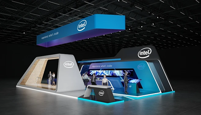 * INTEL * exhibition stand * : Exhibition stand "INTEL"Design by "GM ...