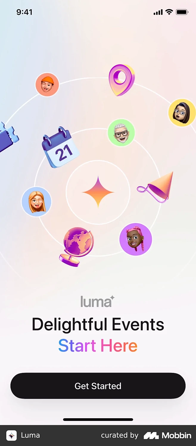 Luma Onboarding screen-花瓣网
