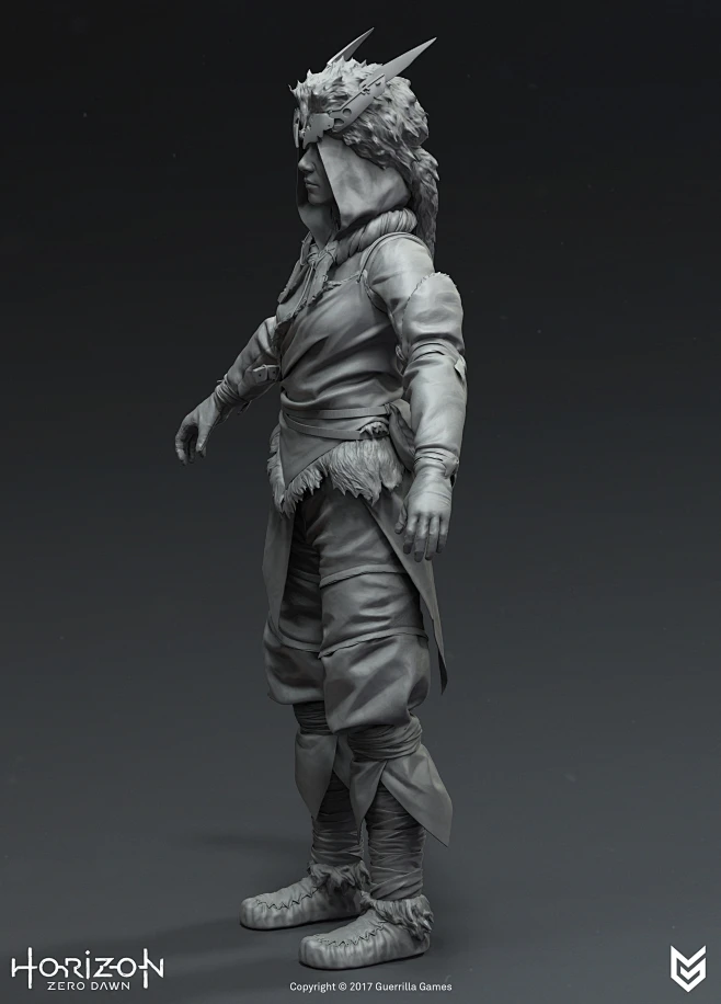 Horizon Zero Dawn The Frozen Wilds - Banuk Adolescent Hunter Variant A ...