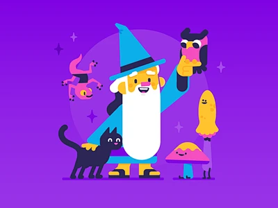 Wizard & friends-花瓣网
