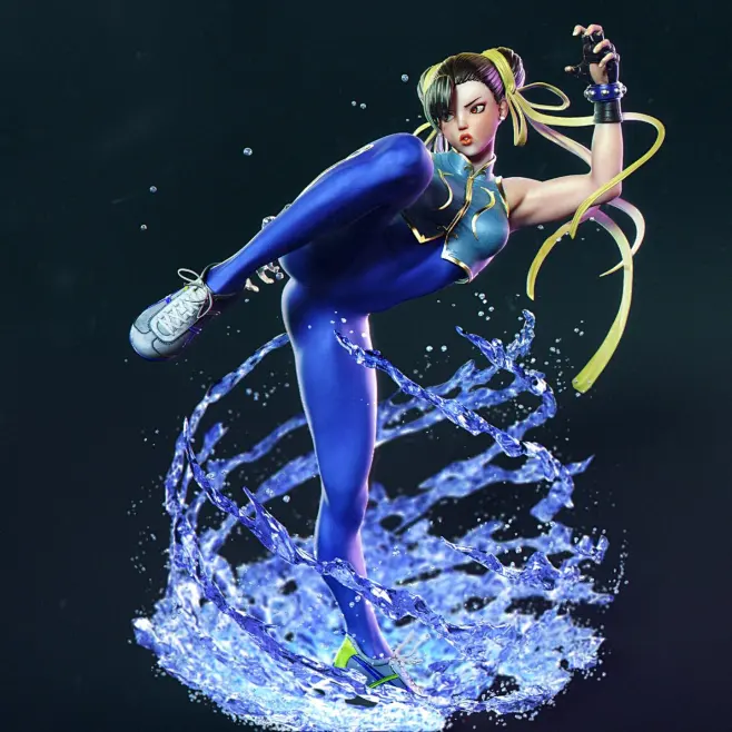 A站春丽合辑3-CG角色-微元素 - Element3ds.com!-花瓣网