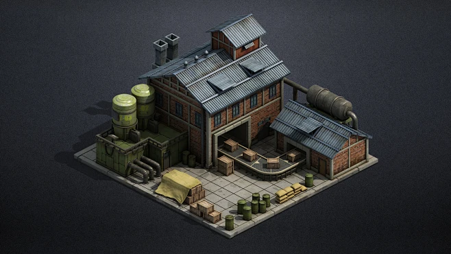 3D Modeling_Environment-花瓣网