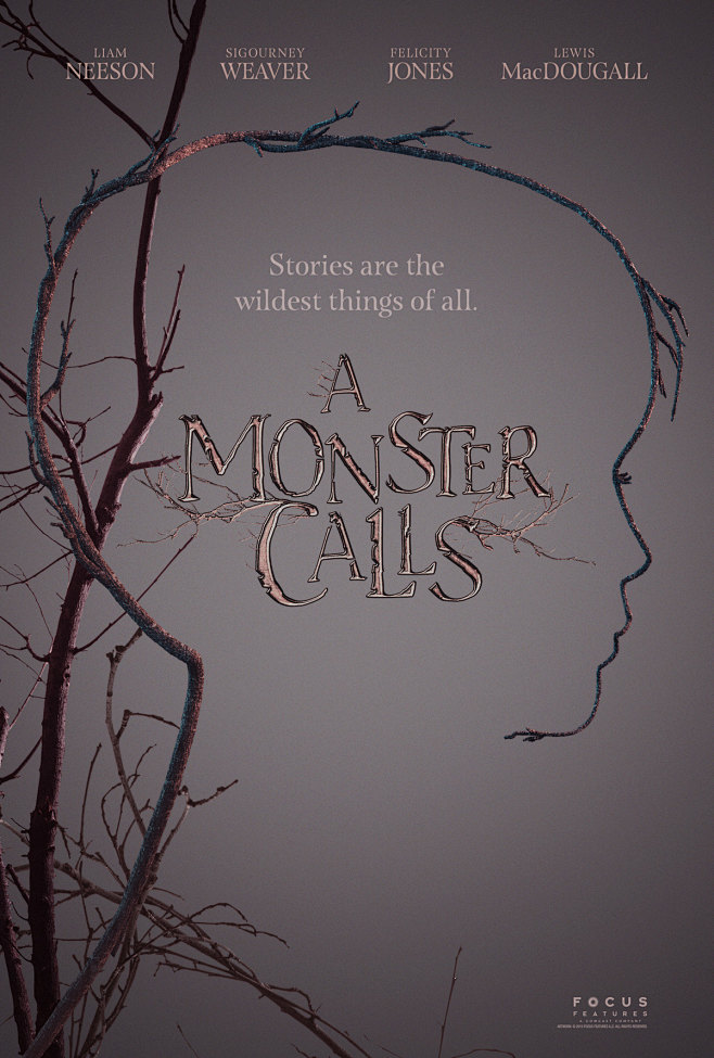 A MONSTER CALLS unused poster by:via corey holms
