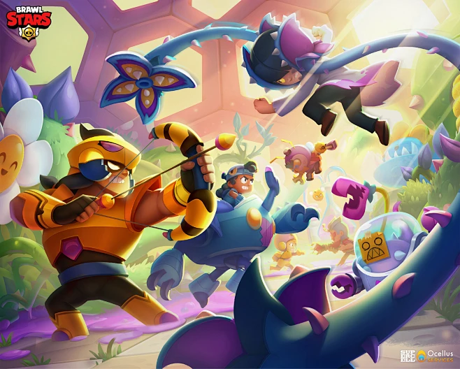 Brawl Stars - Biodome Power League, Ocellus - SERVICES : Supercell art ...