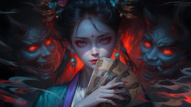 恶魔女孩-hzj(2)-花瓣网