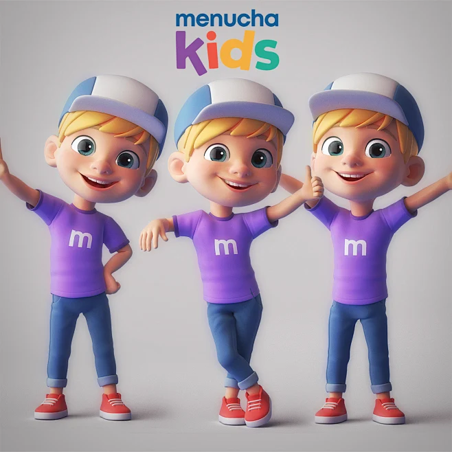 Menucha Boy : 3D character for Menucha Kids-花瓣网