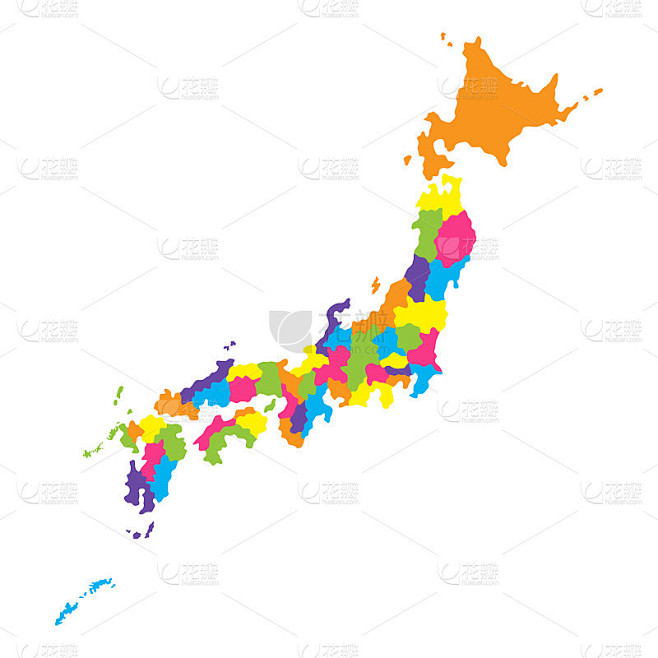 日本矢量地图