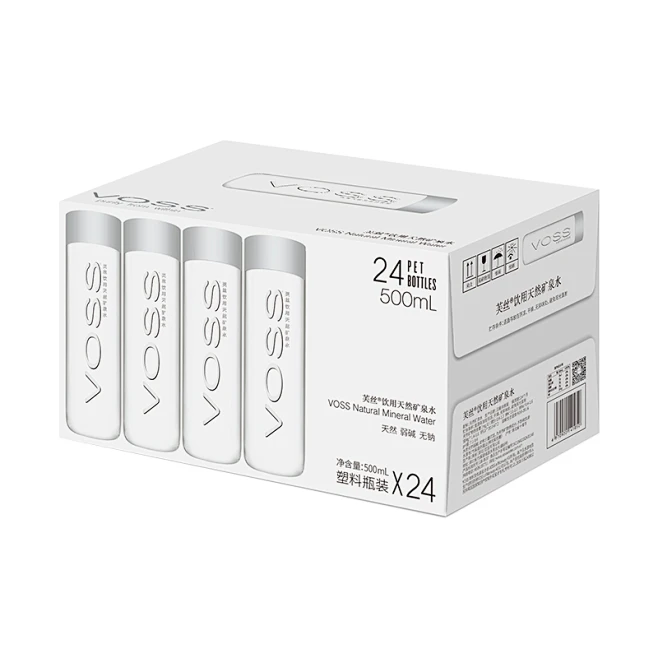 VOSS芙丝饮用天然矿泉水500ml*24瓶 中国voss芙丝矿泉水 多省包邮-tmall.com天猫-花瓣网
