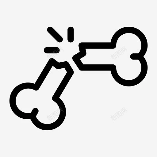 骨折急诊医疗图标高清素材 页面网页 平面电商 创意素材 png素材-花瓣网