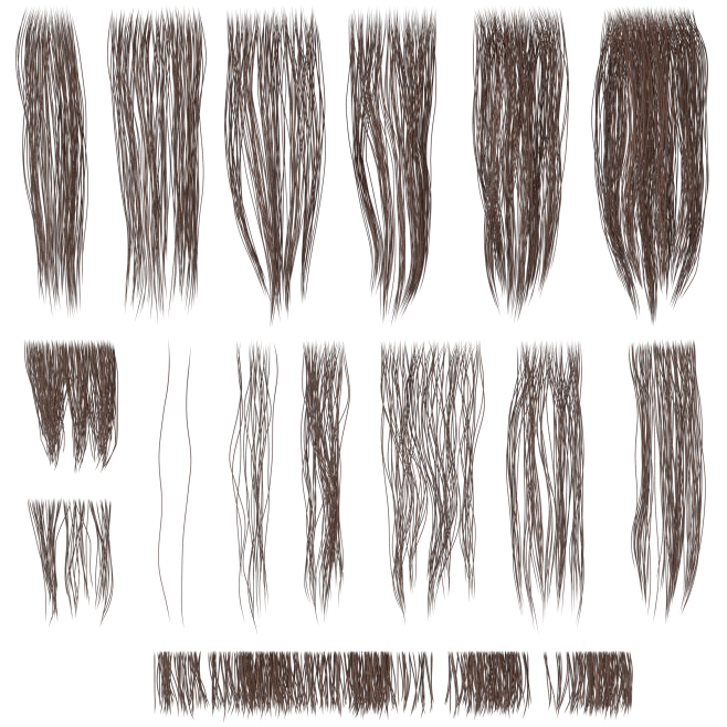 man hair card 5-color