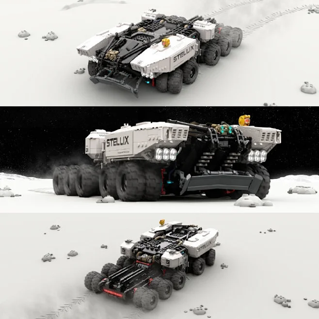L E G O Z ; )又带来了新的客户载具，名为STELLIX - Armoured Cargo Transport，这一次的设计依然具有 ...