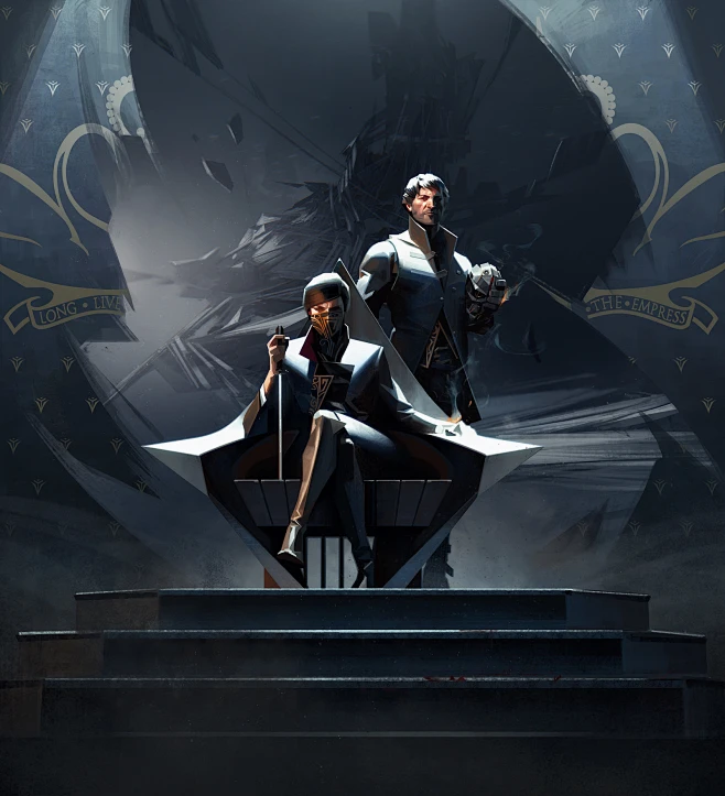 Throne, Sergey Kolesov : Throne room illustration for Dishonored 2 game ...
