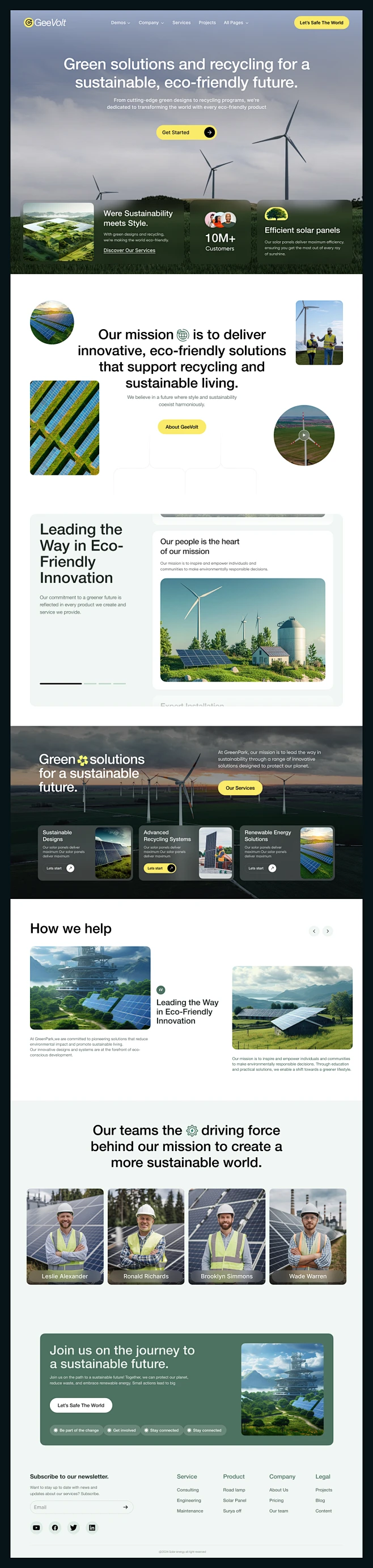 GeeVolt | Wind Turbine Solar Energy Website | Orbix Studio by Orbix ...