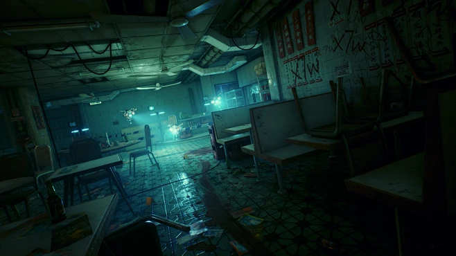 CG资产库-Restaurant Crime Scene (UE4)-花瓣网