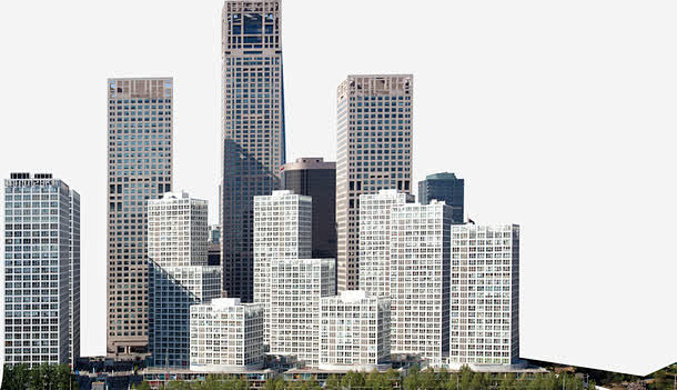 城市楼房剪影摄影图高清素材 免抠图 城市建筑物 房子 效果图 楼房 装饰图 装饰画 免抠png 设计图片 免费下载