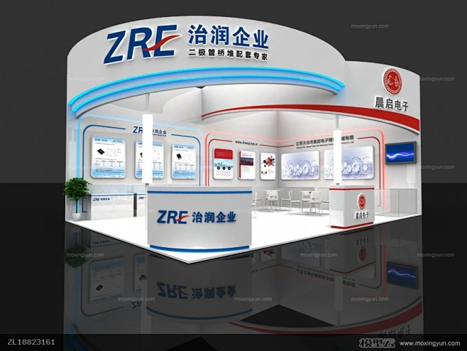 ZRE治润展览展示展台模型-花瓣网