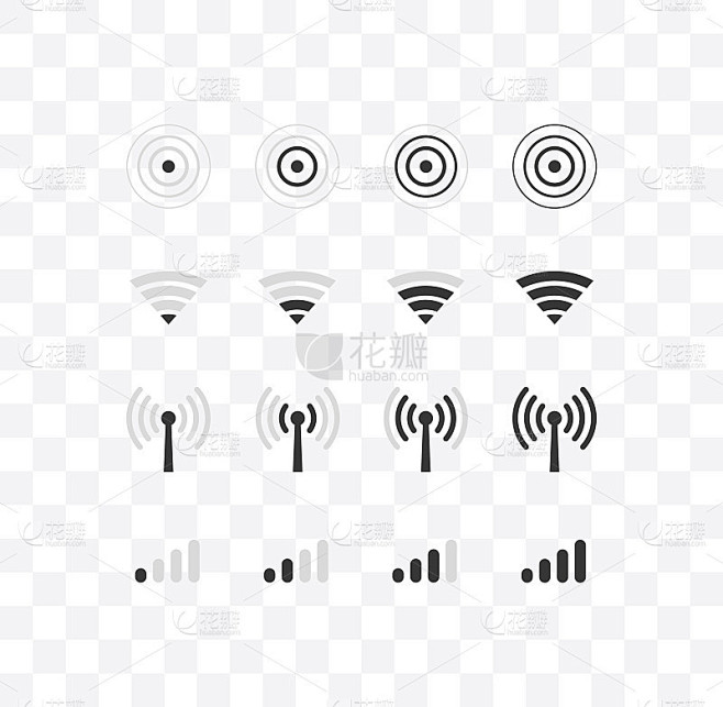 信号图标。矢量图