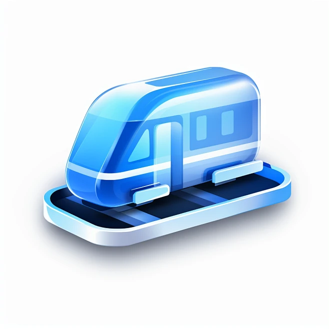 xiaoyue9666_a_rail_transit_Icons_icon_blue_white_background_gra ...