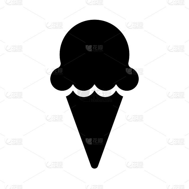 冰淇淋图标矢量