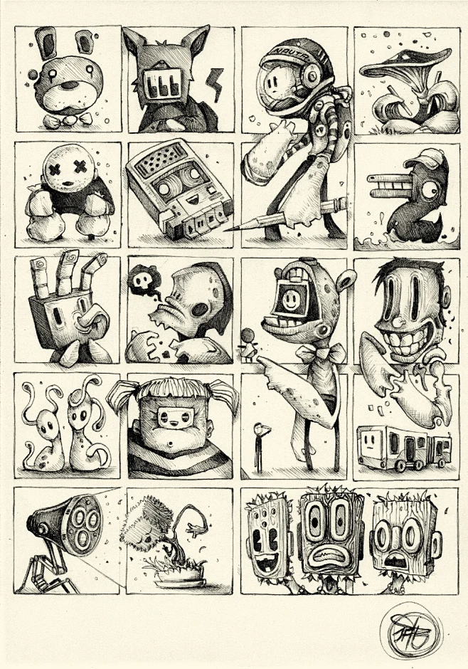 Paride Bertolin - PK_M Collection : Series of Sketches made with ...