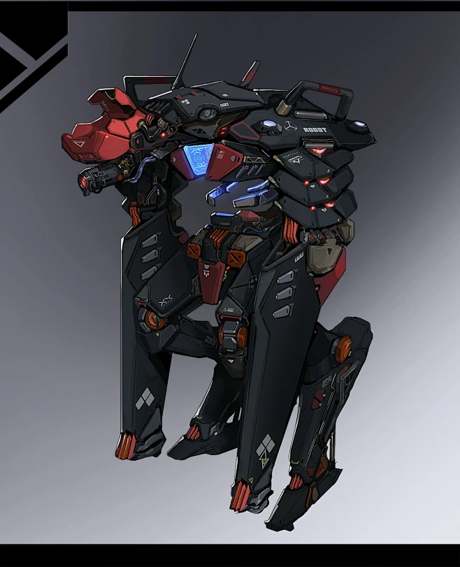 Biped walking mecha-花瓣网
