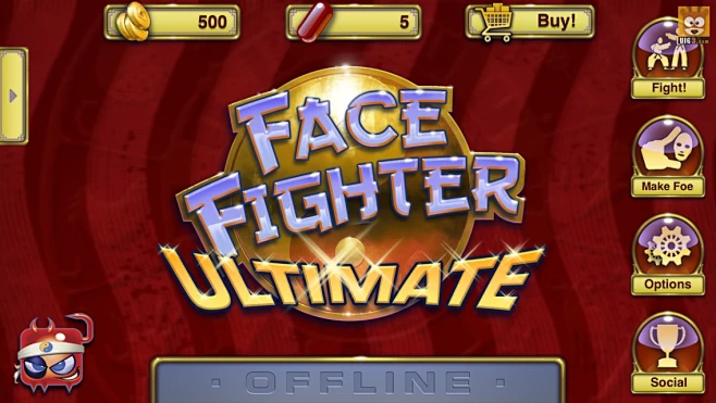 手机游戏界面UI设计《face fighter》-花瓣网