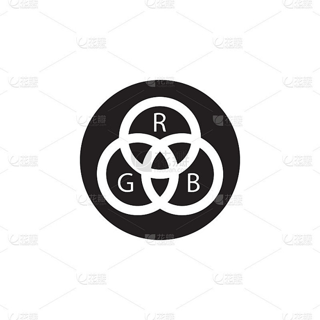 颜色范围RGB图标。印刷厂插图元素。优质的图形设计图标。标志和符号收集图标为网站，网页设计，移动应用