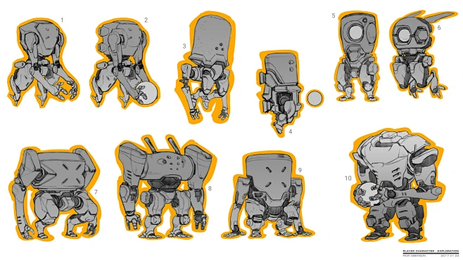 Sci-fi action bots-花瓣网