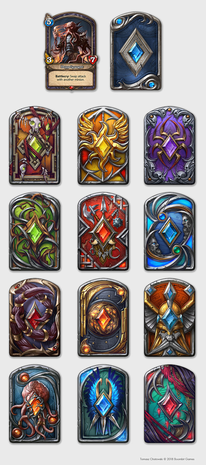 Mighty Heroes Card Backs, Tomasz Chistowski : Card backs made for ...