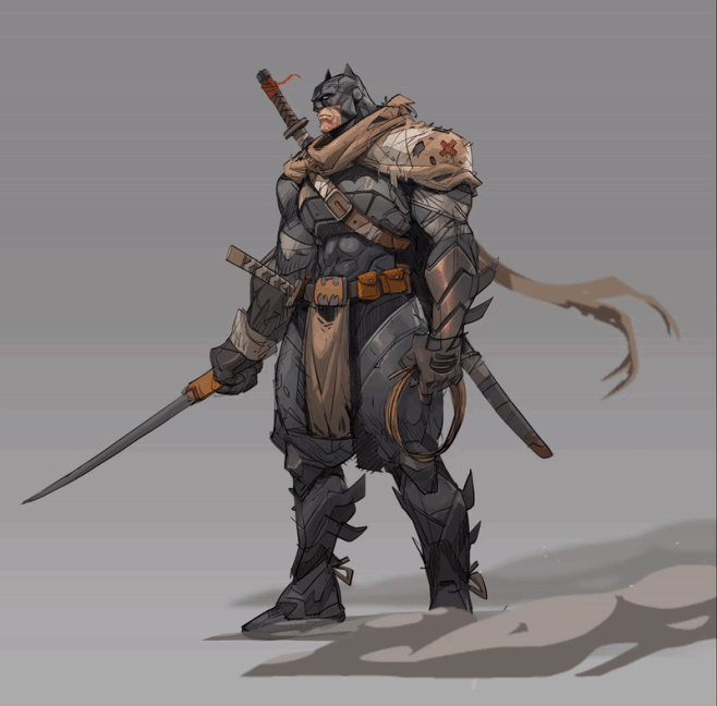 ArtStation - Batman Samurai , Hicham Habchi-花瓣网