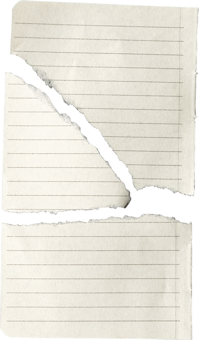 Torn Notepad paper