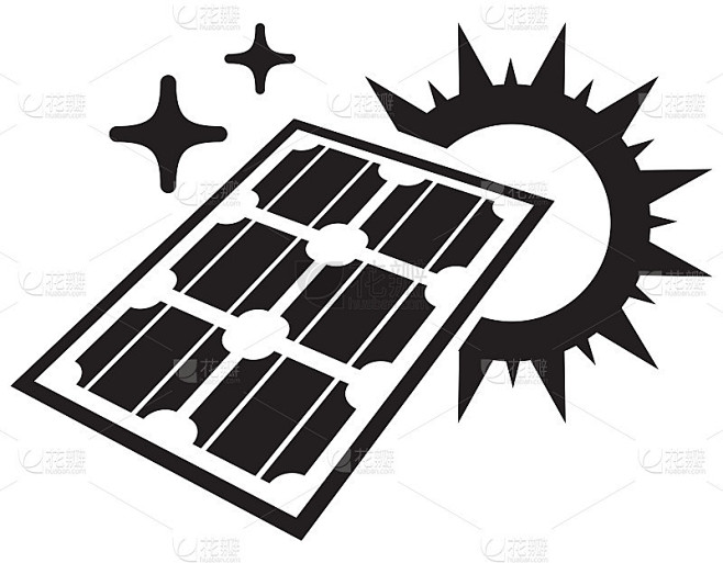 太阳能光伏板-图标