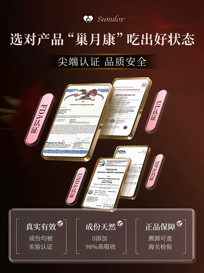 【巢月康】Sunulos女性平衡保养内调 高奢专利ESTROBAL®成分-tmall.com天猫