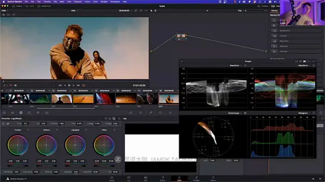 专业达芬奇节点视频调色色彩校正分级分析视频教程 Film Editing Pro – Color Grading 101 in DaVinci Resolve插图2-花瓣网