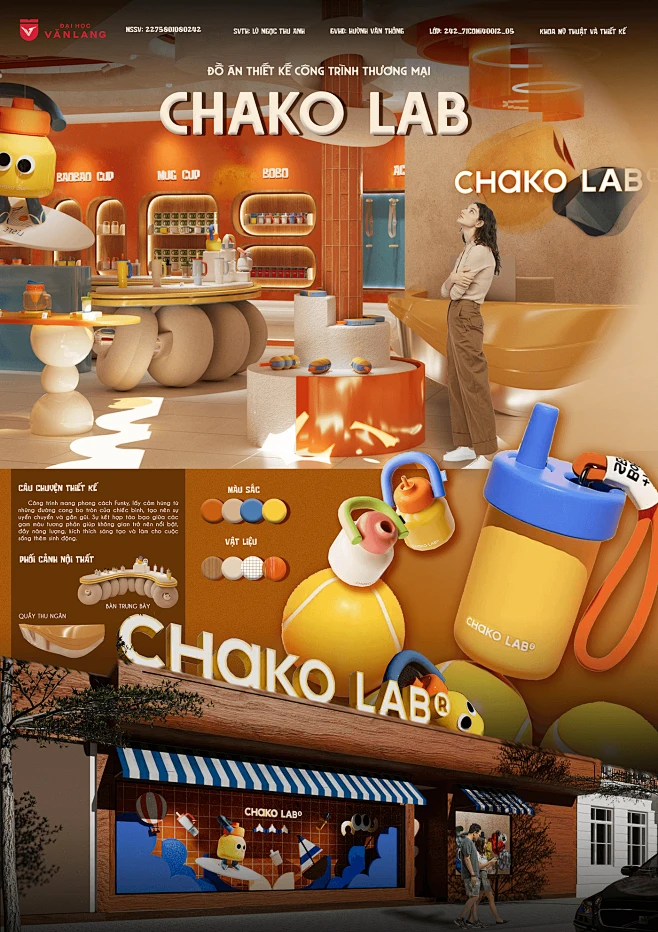interior design #chakolab commercial Interior 3ds max funky poster ...