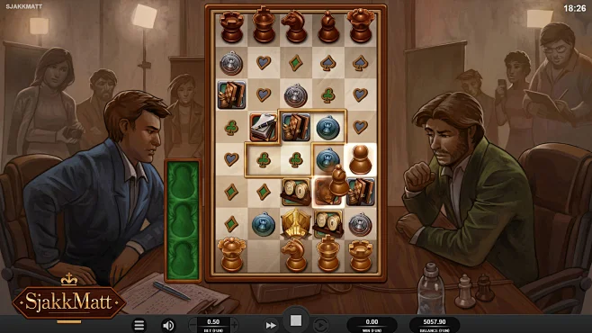 Sjakkmatt : Chess-themed slot game with 5 reels and 6 rows and 7776 ...