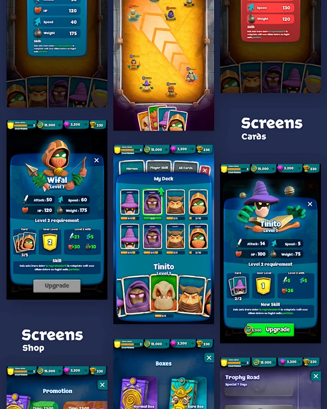 game asset design Game Assets game design Game GUI mobile game Mobile ...