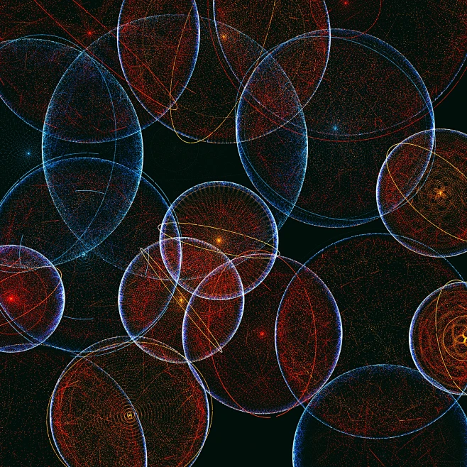 processing generative design art geometric abstract ligth HUD-花瓣网