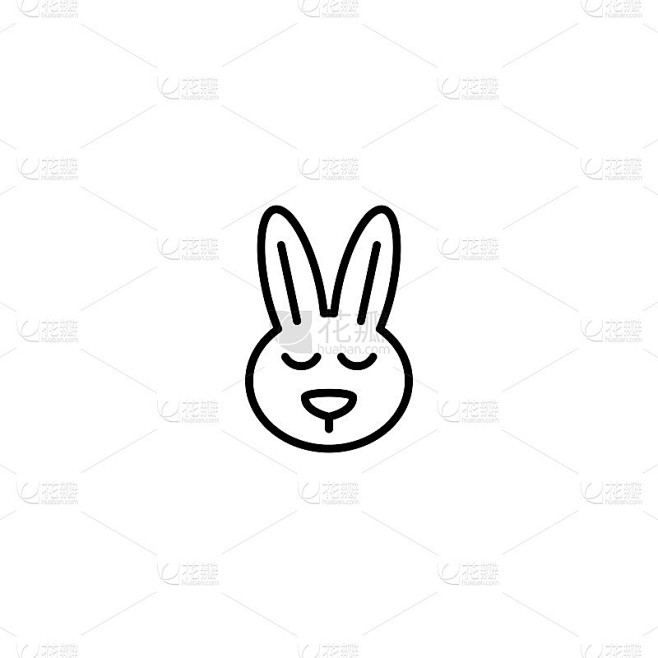 rabbit bunny icon vector illustration