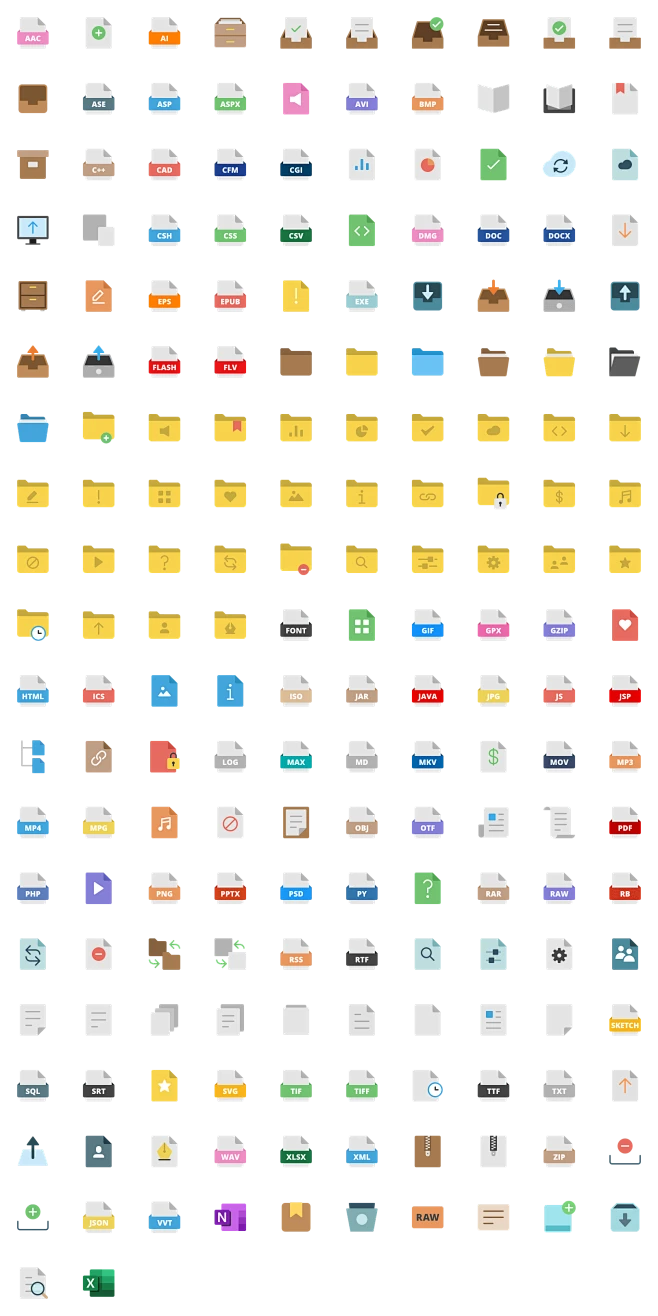 Files and Folder Icons-花瓣网