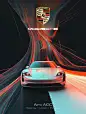 保姆级mj关键词：保时捷汽车海报_1_爱米 Aimi AIGC_来自小红书网页版-花瓣网