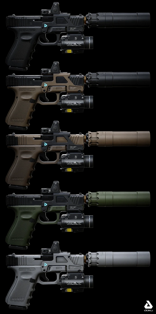 Project Glock - Realtime pistol + attachments, Ranulf Busby | Doku ...