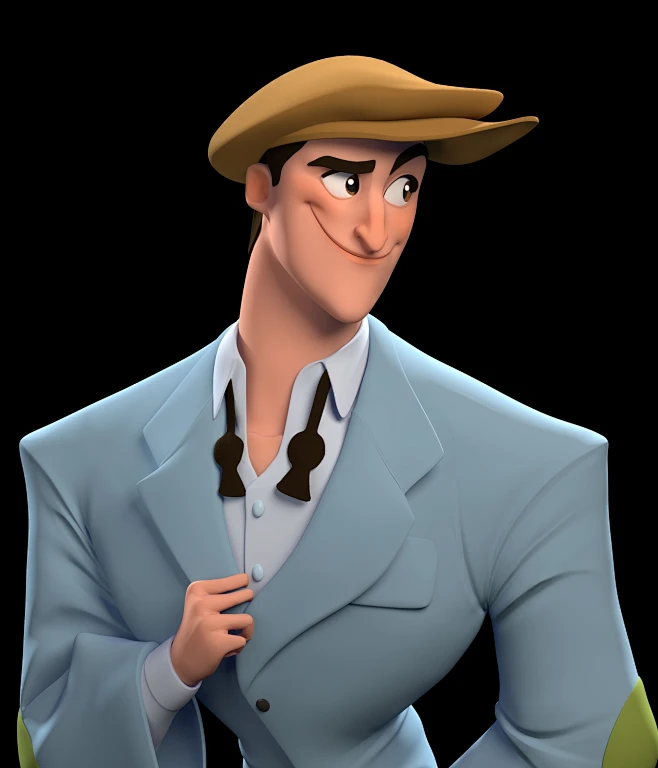 The man in the blue suit, Yon Lee : This is my project from CGMA class. 3D art by @3d_ylee ...